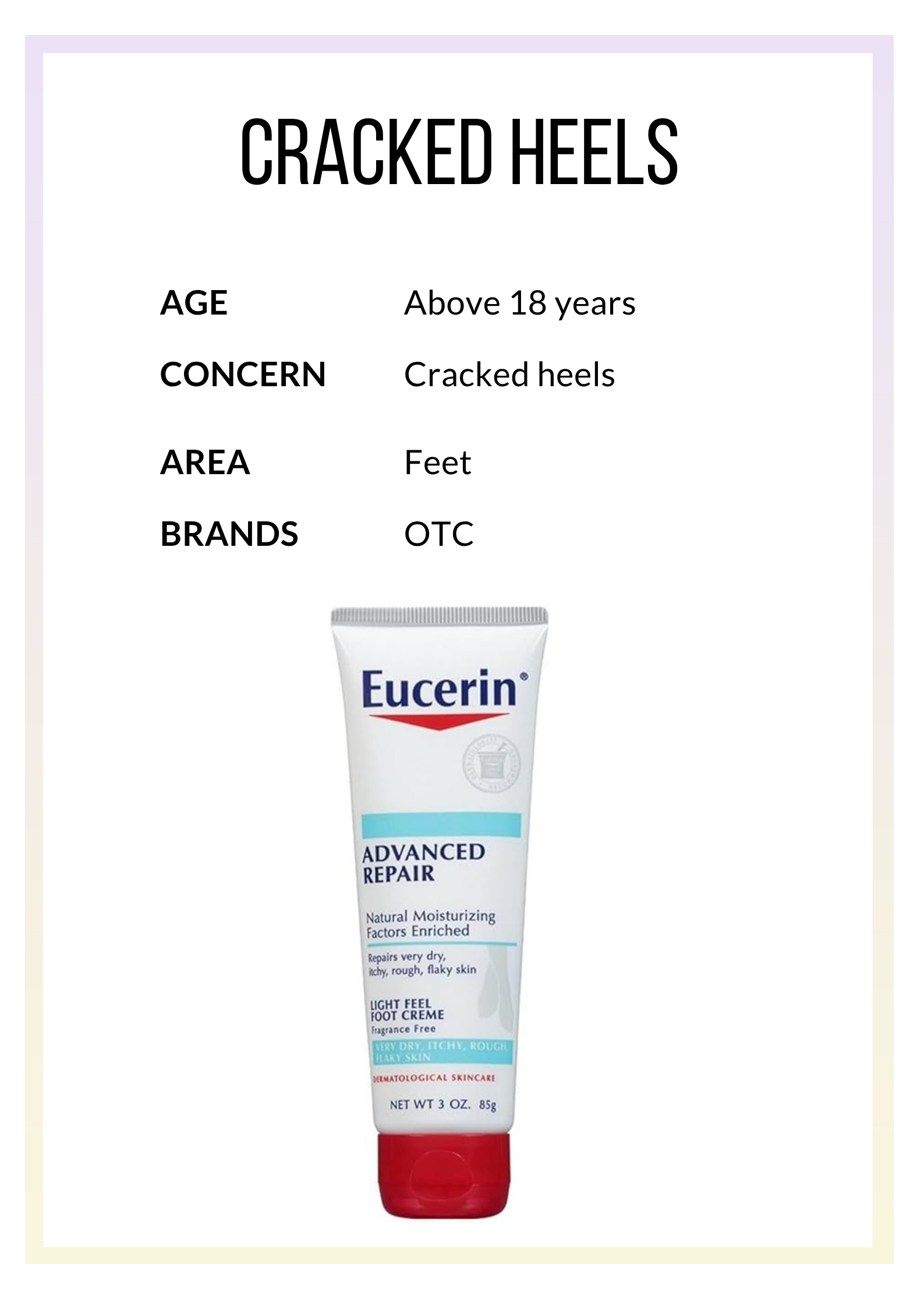 Eucerin Advanced Repair Foot Cream | Dermatocare